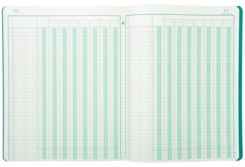 Registre 8 colonnes - 320 x 250 mm EXACOMPTA 4080E Journal comptable ...