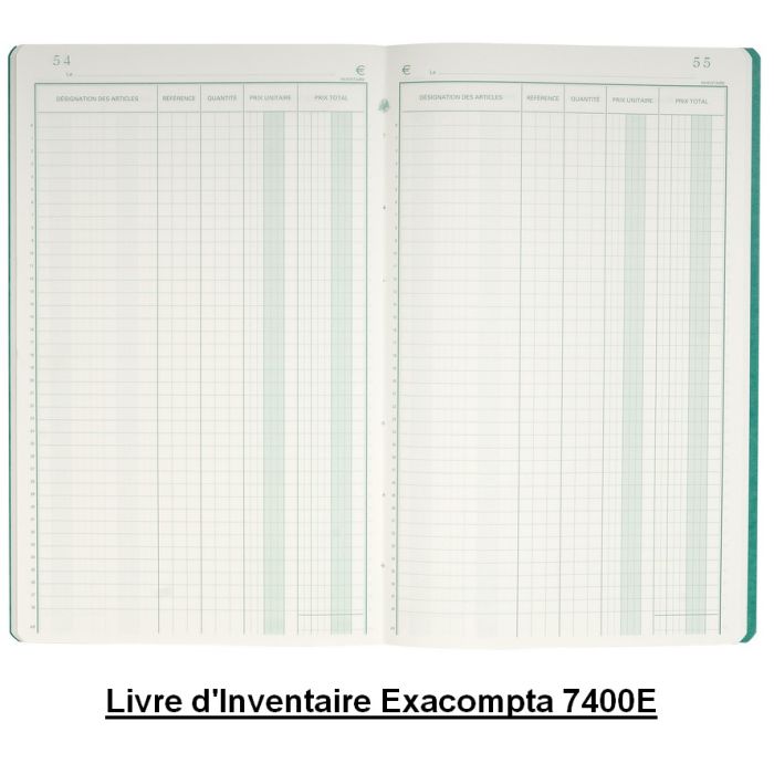 Livre d'Inventaire (Cahier comptable) EXACOMPTA 7400E