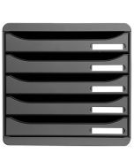 Module de rangement 5 tiroirs - Big Box Plus - Noir EXACOMPTA ECOBlack